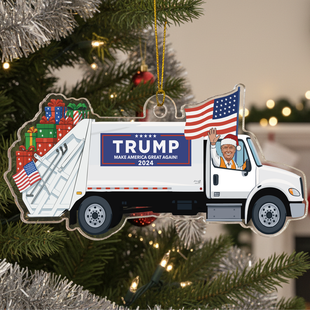 Trump Garbage Truck Ornament – The Benny Shop